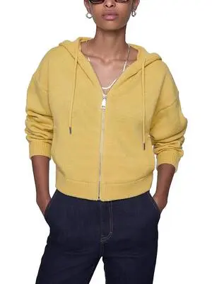 Rebecca Minkoff Quinn Zip Up Hoodie - Yellow