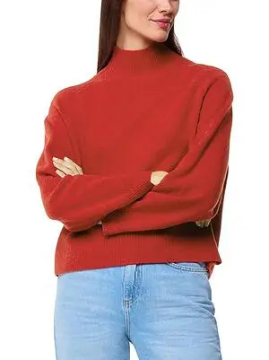 Whistles Funnel Neck Wool Sweater - Red