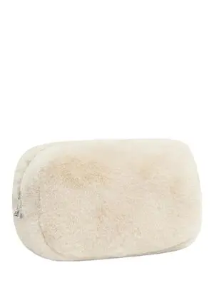 Apparis Noor Faux Fur Pouch - Latte