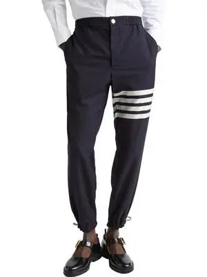 Thom Browne 4-bar Wool Track Trousers - Navy