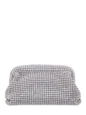 Nina Kara Frame Clutch - Silver