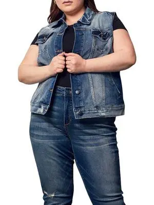 SLINK JEANS SLINK Jeans Denim Vest Audrey