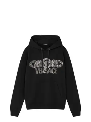 Versace Medusa Chain Hoodie - Black