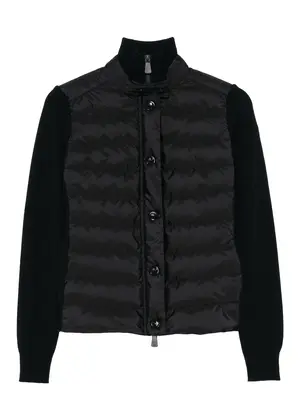 Moncler Padded Cardigan - Black