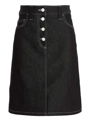 SUNNEI Sunnei Denim Midi Skirt