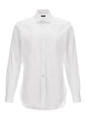 BARBA NAPOLI Poplin Shirt - White