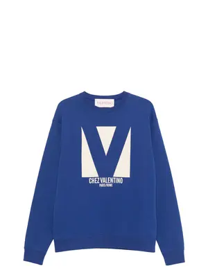 Valentino Garavani Printed Sweatshirt - Blue