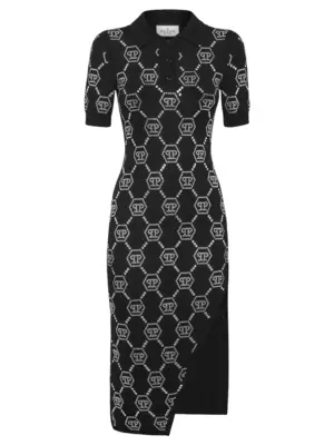 PHILIPP PLEIN Philipp Plein Monogram Polo Dress