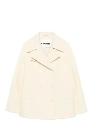JIL SANDER Jil Sander Double-Breasted Wool Pea Coat