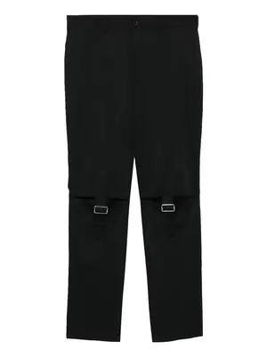 BLACK COMME DES GARÇONS Strap-detail Trousers - Black