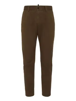 Dsquared2 Cotton Tapered Trousers - Brown
