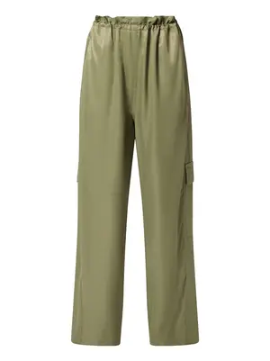 Lacoste Satin Cargo Pants - Green