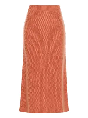 Chloé Knit Maxi Skirt - Orange