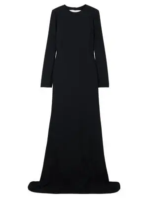 Gucci Crystal-embellished Crepe Gown - Black