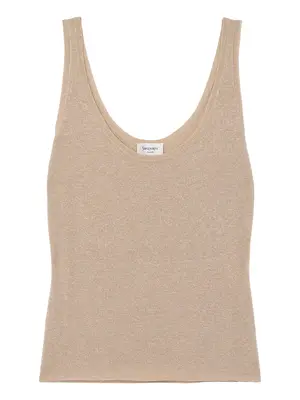 SAINT LAURENT SAINT LAURENT Metallic Knitted Tank