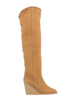 Isabel Marant Over-the-knee Wedge Boots - Beige