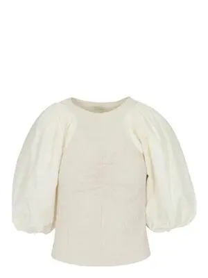 REBECCA TAYLOR Rebecca Taylor Taryn Mixed Media Top