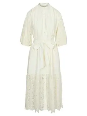 Rebecca Taylor Idun Shirt Dress - Cream