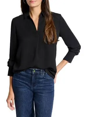 NIC+ZOE Easy Pullover Shirt - Black Onyx
