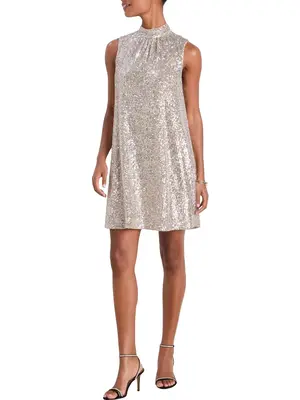 VINEYARD VINES Sequin Swing Mini Dress