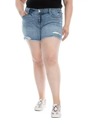 SLINK JEANS SLINK Jeans Ripped Denim Shorts Guiliana