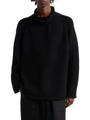 BODE Cashmere Funnel Neck Sweater - Black
