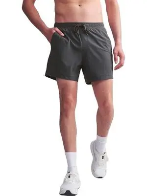 RHONE Rhone Pursuit 5-Inch Lined Shorts Asphalt