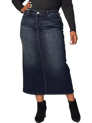 SLINK JEANS Denim Maxi Skirt Ruby