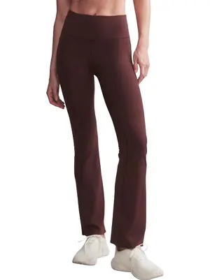 RHONE Revive Pocket Flare Leggings Brown Berry