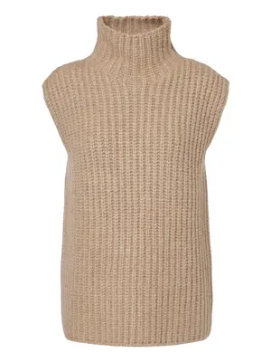 THE ROW Ilena Cashmere And Silk Top - Beige