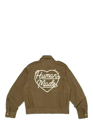 HUMAN MADE Military Denim Jacket Olivedrab Green