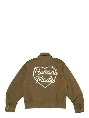 HUMAN MADE Military Denim Jacket Olivedrab