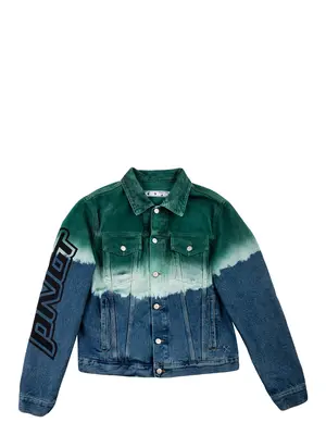 Off-White Pivot Degrada Slim Denim Jacket - Blue