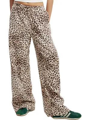 COTTON ON Cotton On Haven Wide Leg Pant Leopard