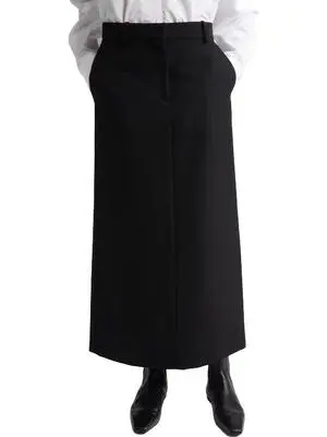 TOTEME Low Waist Straight Skirt - Black