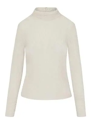 Rebecca Taylor Rebecca Taylor Taryn Knit Top Cream