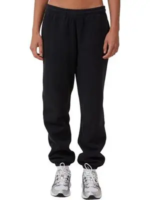 Cotton:on Active Plush Essential Gym Track Pants - Black