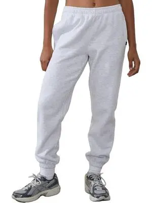 Cotton:on Active Plush Essential Gym Track Pants - Cloudy Grey Marle