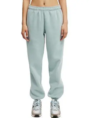 Cotton:on Active Plush Essential Gym Track Pants - Teal Mist