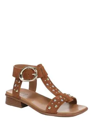 Naturalizer Brandy T-strap Sandal - Dark Chestnut Brown