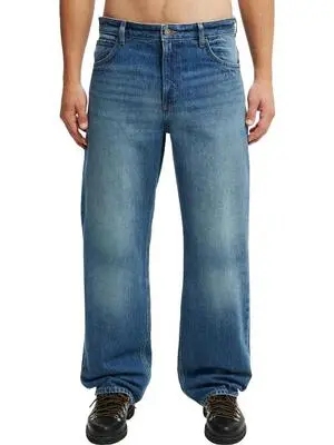 COTTON ON Baggy Fit Jeans - Nebraska Blue