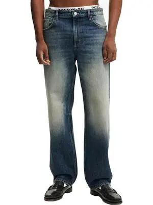 COTTON ON Baggy Fit Jeans - Static Blue