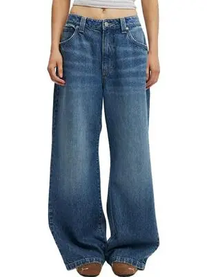 COTTON ON Low Rise Baggy Jeans - Drop Blue