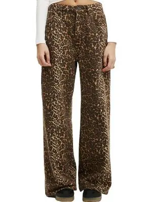 COTTON ON Low Super Baggy Jean Leopard Carpenter