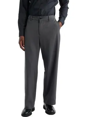 ALLSAINTS Halla Straight-leg Twill Trousers - Charcoal Grey