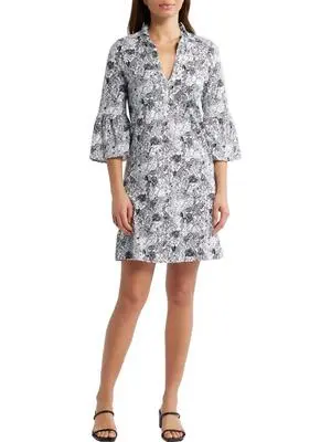 LILLY PULITZER® Hayes Supima® Cotton Shift Dress - Onyx