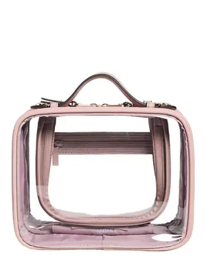 CALPAK Medium Clear Cosmetics Case - Mauve