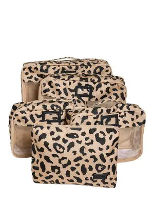 CALPAK 5-piece Packing Cube Set - Cheetah
