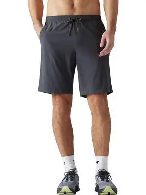 RHONE Pursuit 9-Inch Lined Shorts Asphalt