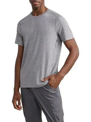RHONE Rhone Invictus Perforated Performance T-Shirt Gravel Heather